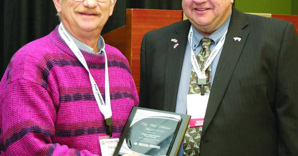 Blomquist, Evans receive awards at Iowa Pork Congress – Creston News