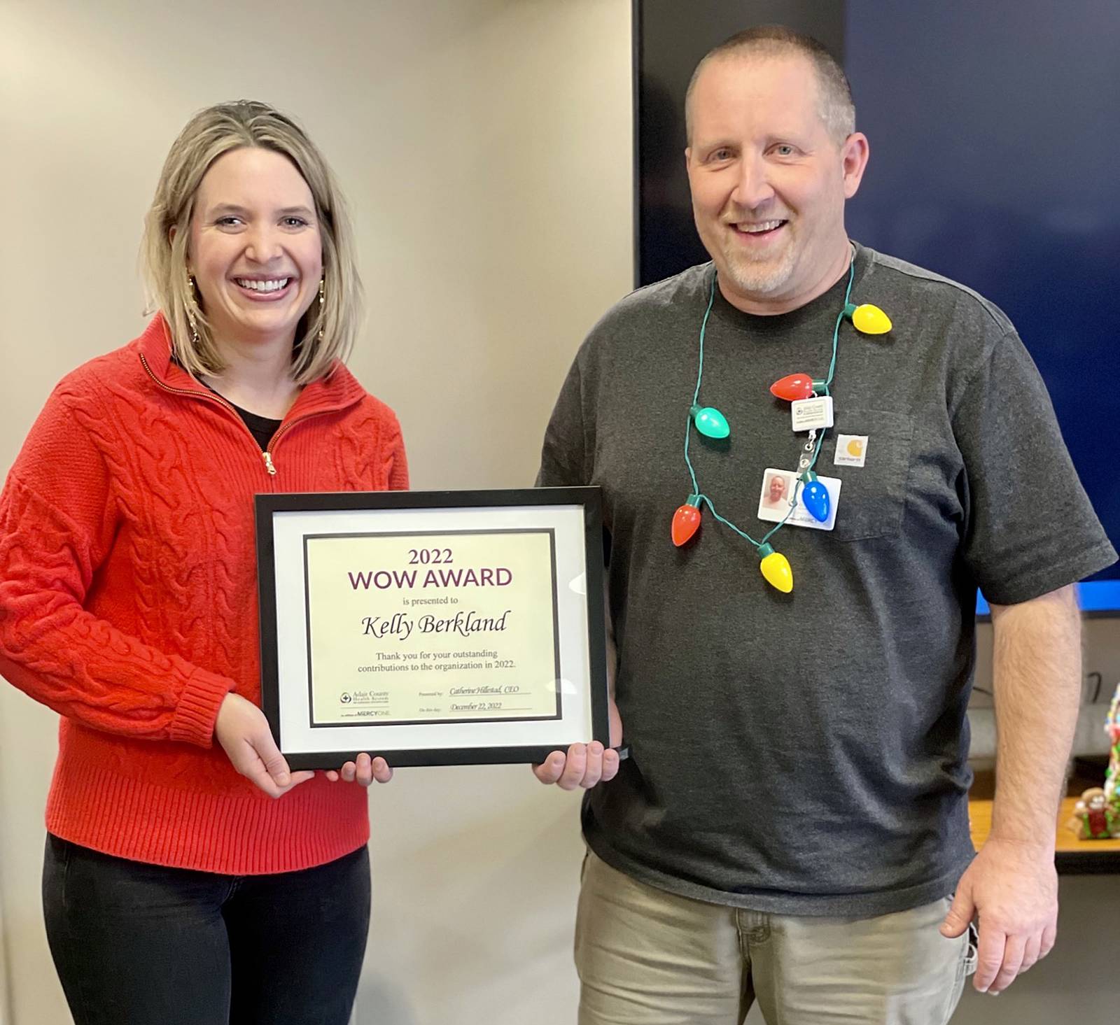 Adair County Health System gives WOW Award – Creston News