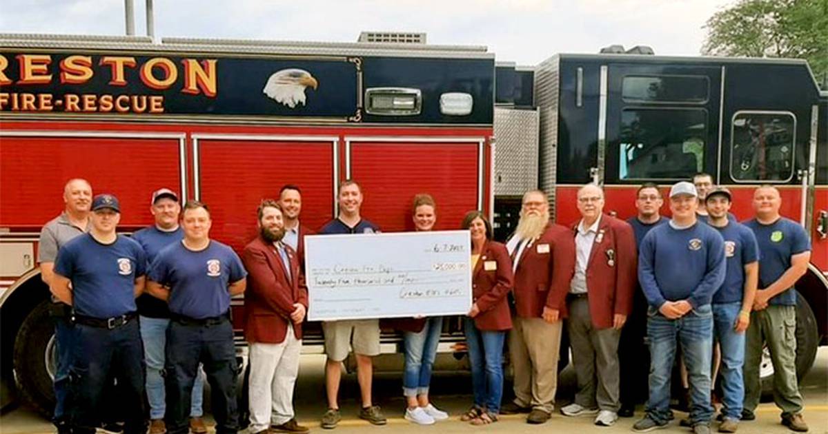 Creston Fire receives $25,000 from Elks Lodge – Creston News
