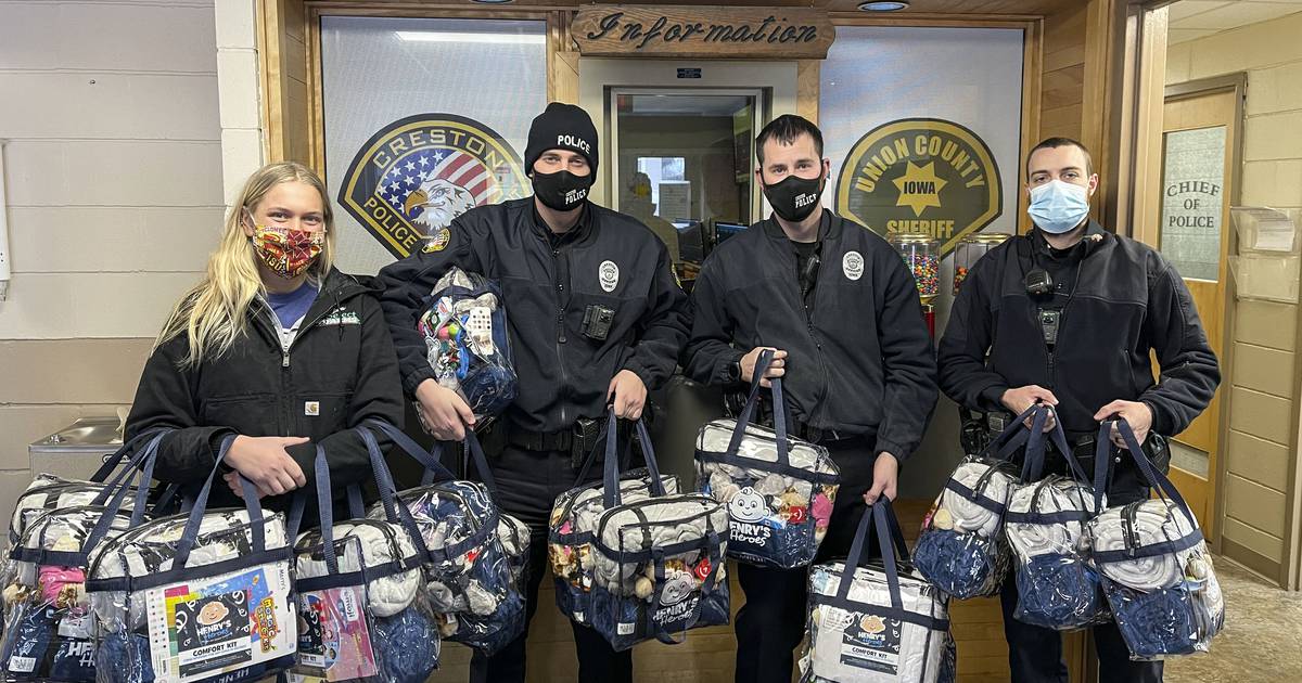 Deb and Jeff Hansen Foundation delivers Kits for Kids to Creston Police ...