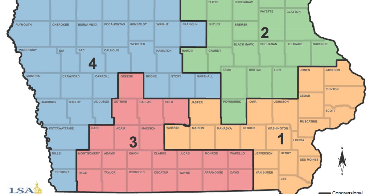 Iowa Legislature approves second redistricting map – Creston News