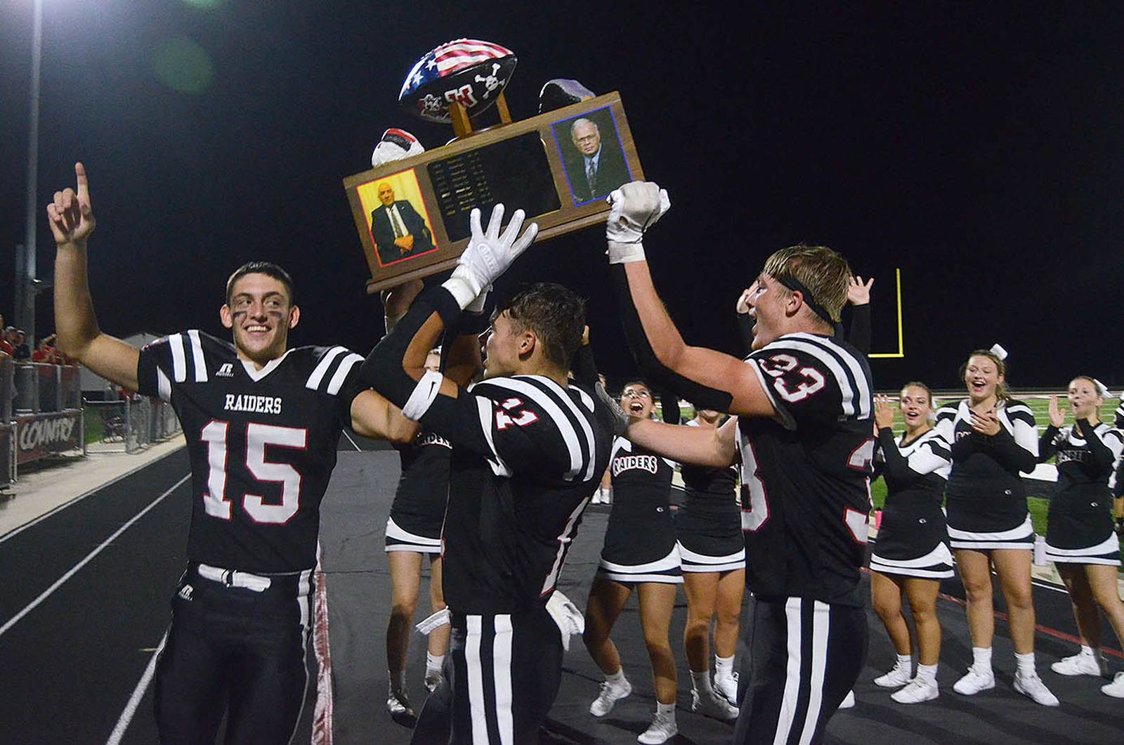 Raiders reclaim trophy, 54-0 – Creston News
